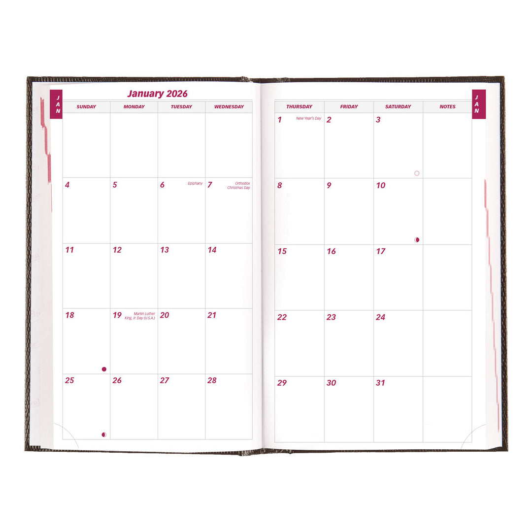 Daily Planner 2026, English, Black (CB634.BLK-26) - Brownline ...
