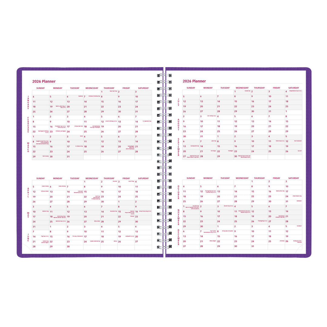 DuraFlex Weekly Appointment Book 2026, English (CB950V.BLK-26, CB950V ...